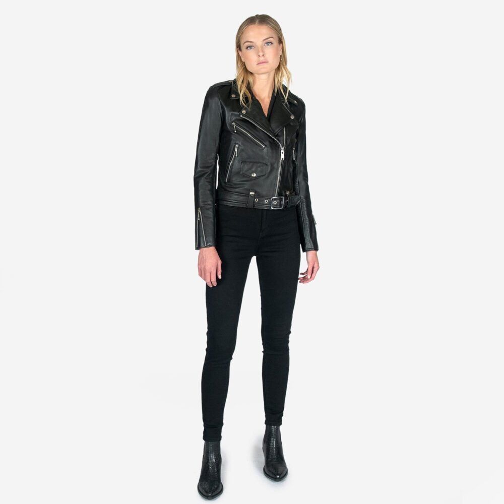 Commando - Black and Silver Leather Jacket (Size XS, S, M, L, XL, 2XL ...