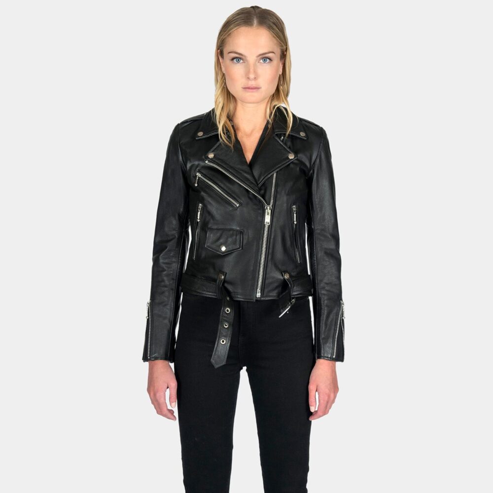 Commando - Black and Silver Leather Jacket (Size XS, S, M, L, XL, 2XL ...