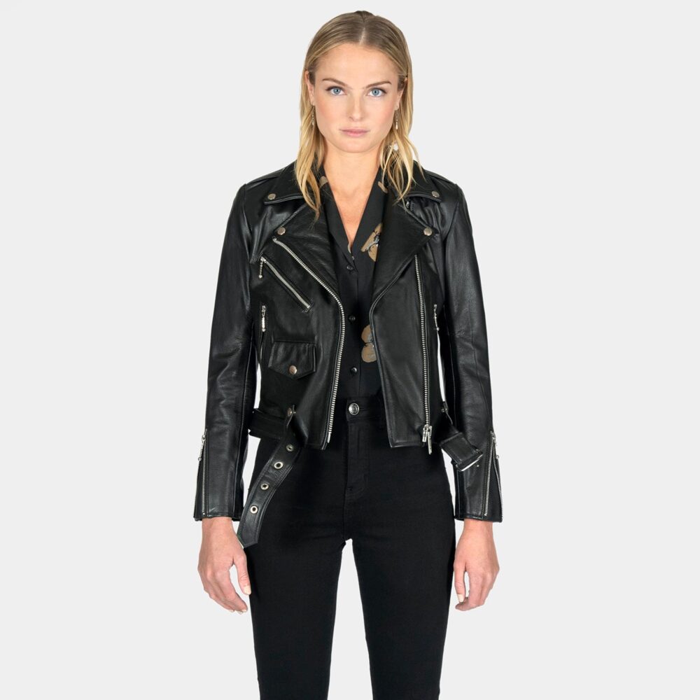 Commando - Black and Nickel Leather Jacket | Straight To Hell Apparel