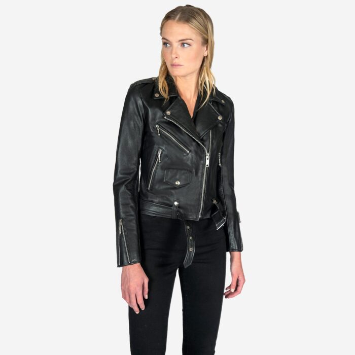 Commando - Black and Silver Leather Jacket (Size XS, S, M, L, XL, 2XL ...