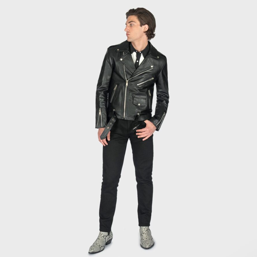 Commando - Black and Silver - Black Lining - Leather Jacket | Straight ...
