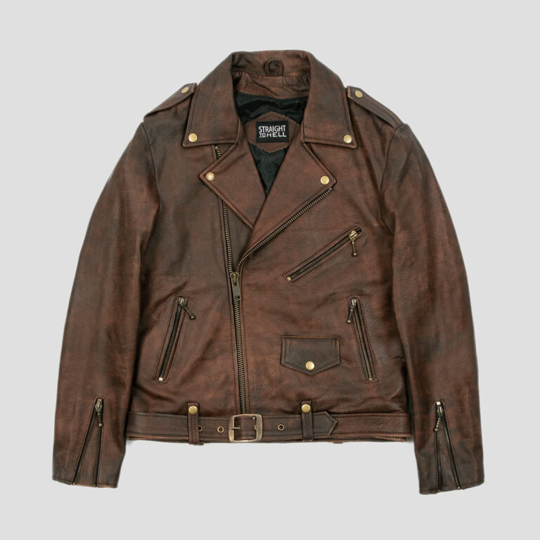 Commando - Worn Brown Leather Jacket | Straight To Hell