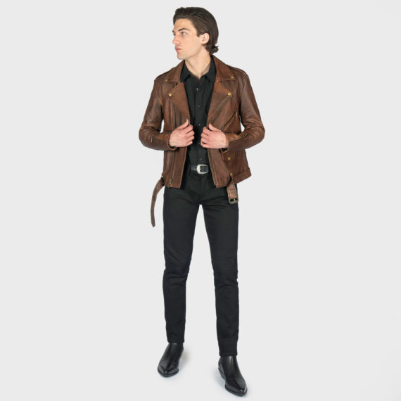 Commando - Worn Brown Leather Jacket | Straight To Hell