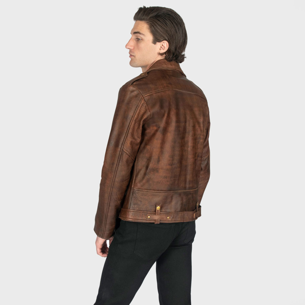 Commando - Worn Brown Leather Jacket | Straight To Hell