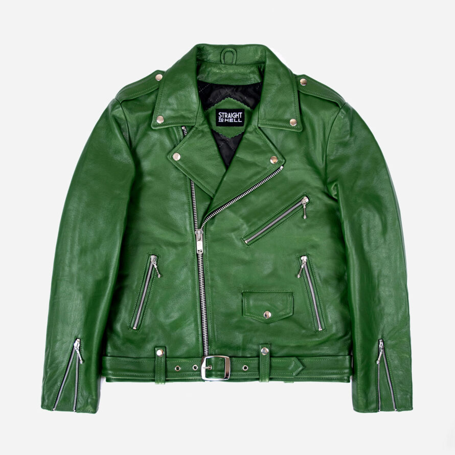 Commando - Cactus Green Leather Jacket (Size 34, 34S, 36S, 36, 38, 40 ...