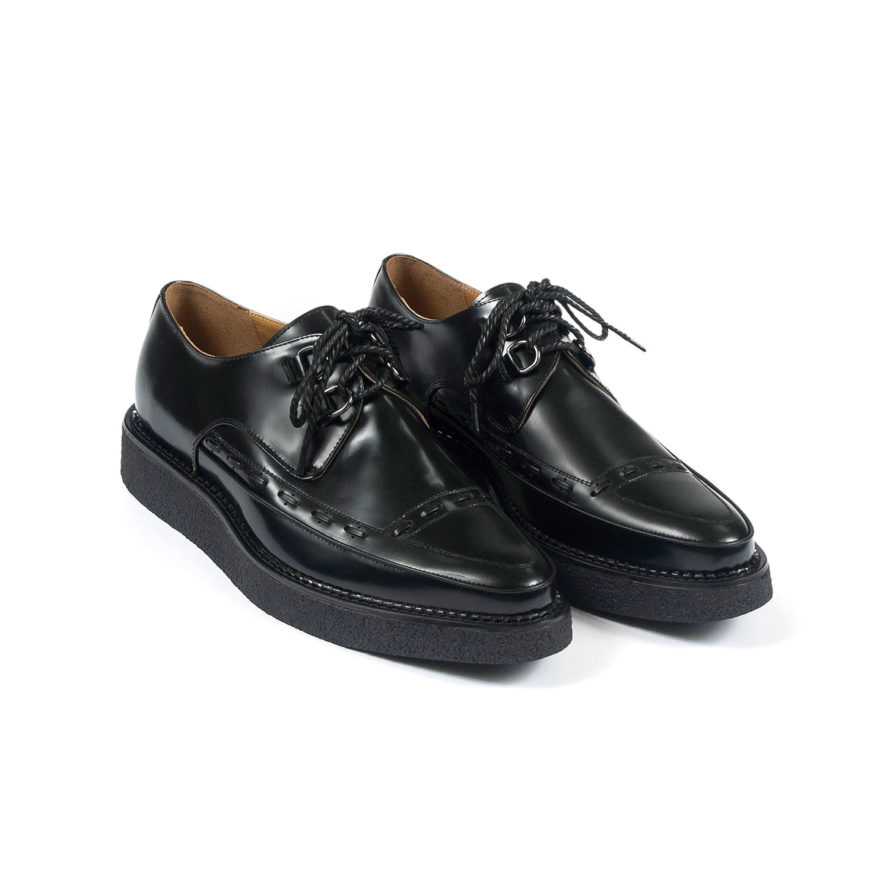 Hawkins - Black Leather Creepers | Straight To Hell