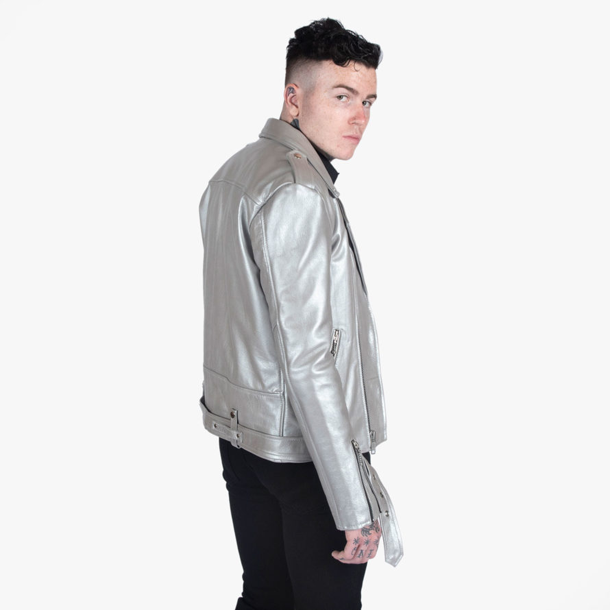Commando - Silver Leather Jacket (Size 34) | Straight To Hell