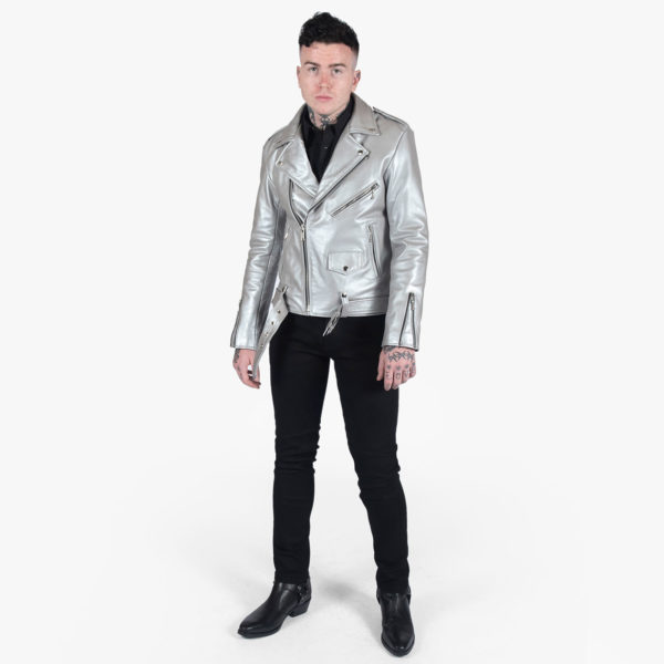 Commando - Silver Leather Jacket (Size 34) | Straight To Hell