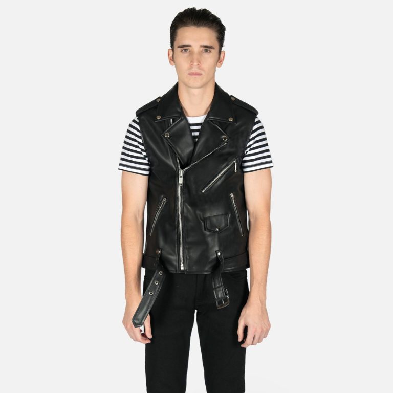 Vegan Commando Vest - Faux Leather Vest | Straight To Hell