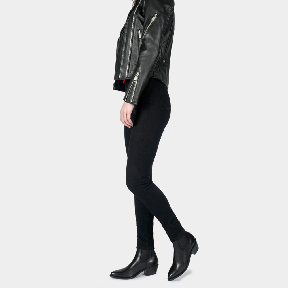 Addison - Black Leather Chelsea Boots | Straight To Hell