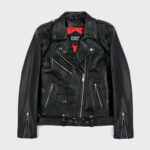 Commando Oversized - Black and Silver Leather Jacket | Straight To Hell