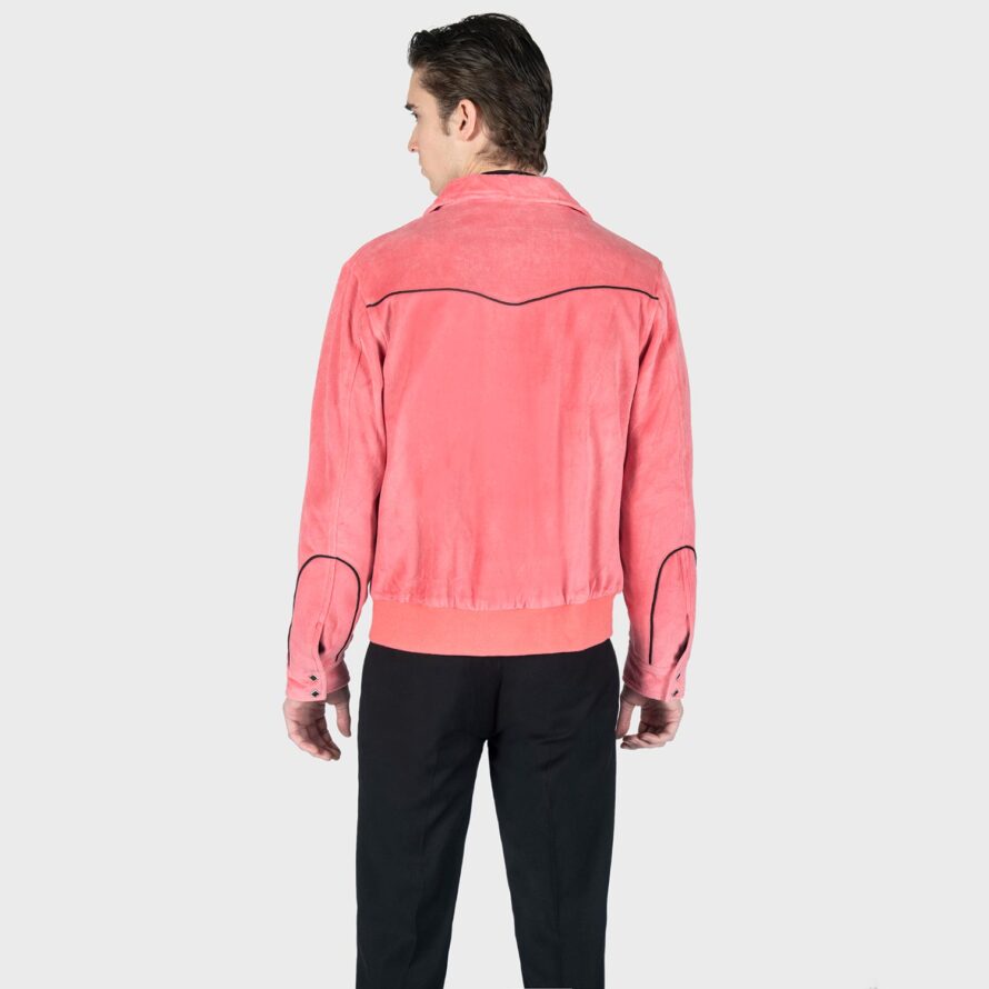 Jackson - Pink Velvet Jacket (Size 2XS, XS, S, M, L, XL, 2XL, 3XL, 4XL ...
