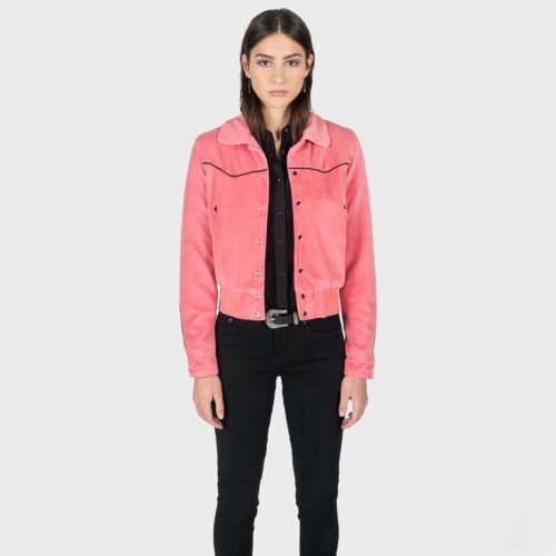 Jackson - Pink Velvet Jacket (Size 2XS, XS, S, M, L, XL, 2XL, 3XL, 4XL ...