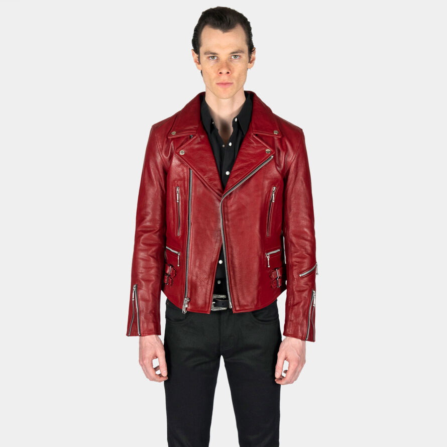 Defector - Burgundy Leather Jacket | Straight To Hell Apparel