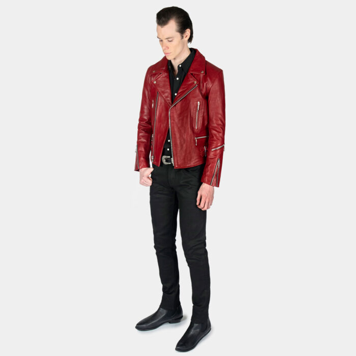 Defector - Burgundy Leather Jacket (Size 34S, 34, 36S, 36, 38S, 38, 40 ...