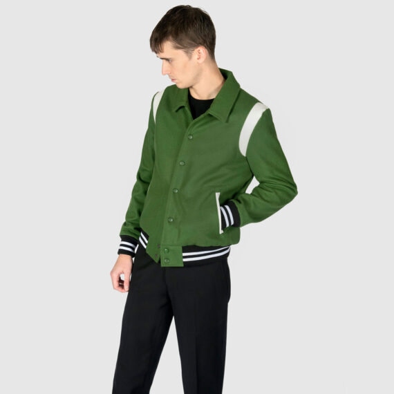 Jet - Green Varsity Jacket (Size L, 3XL) | Straight To Hell