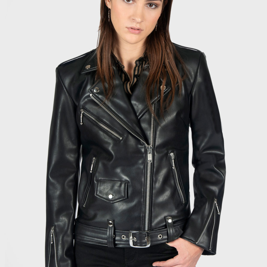 Vegan Commando Oversized - Faux Leather Jacket (Size XS, S, M, L, 2XL, 3XL, 4XL) | Straight To Hell