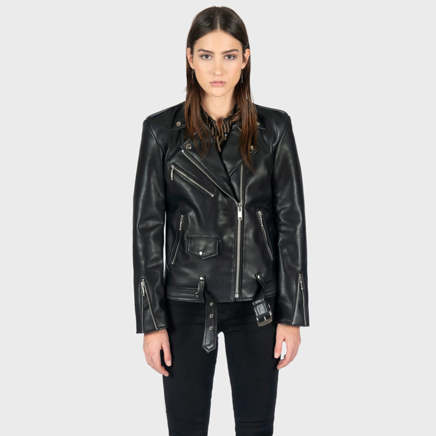 Vegan Commando Oversized - Faux Leather Jacket (Size XS, S, M, L, 2XL, 3XL, 4XL) | Straight To Hell