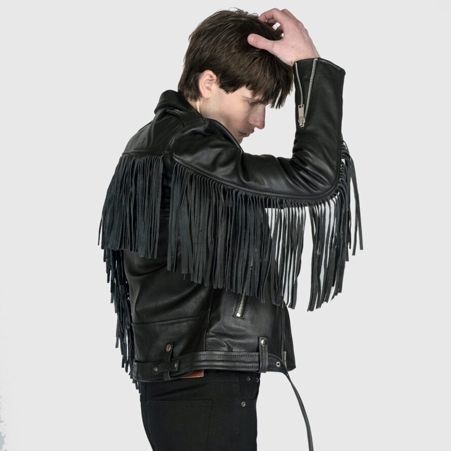 Commando Fringe - Leather Jacket with Fringe (Size 34S, 34, 36S, 36 ...
