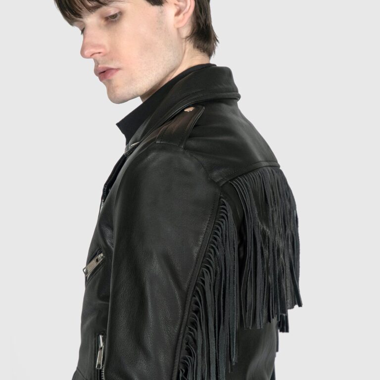 Commando Fringe - Leather Jacket with Fringe (Size 34S, 34, 36S, 36 ...