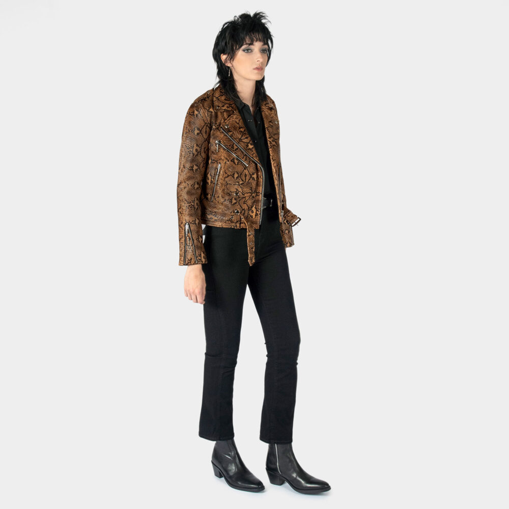 Commando - Snakeskin Leather Jacket (Size L, XL) | Straight To Hell