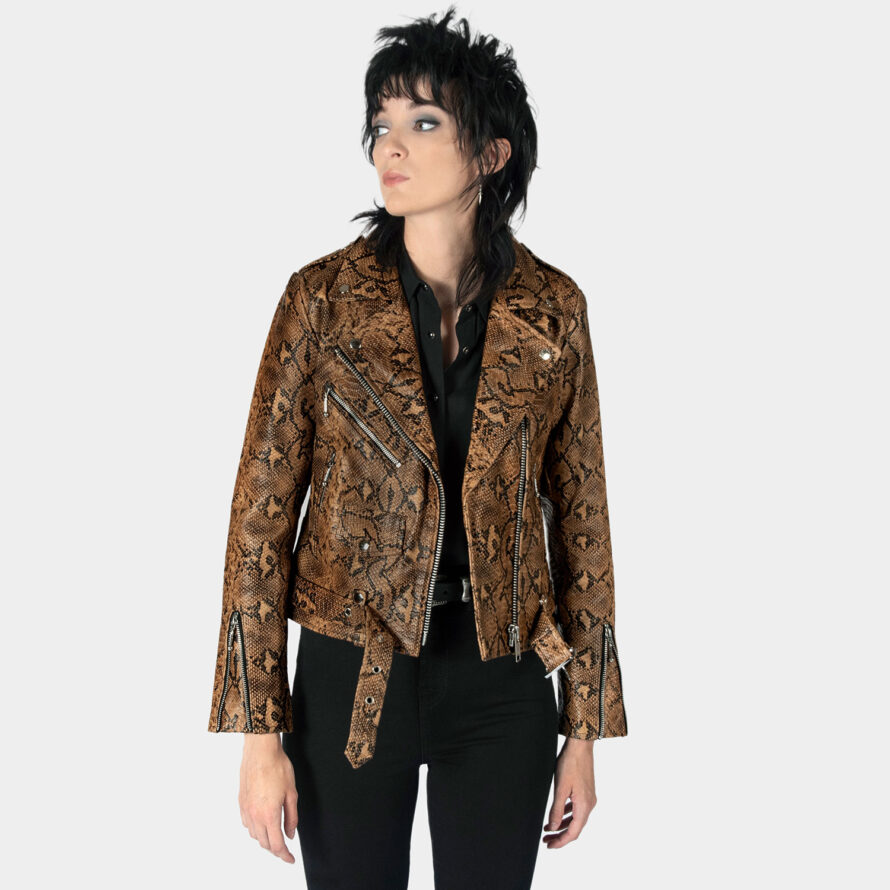 Commando - Snakeskin Leather Jacket (Size L, XL) | Straight To Hell