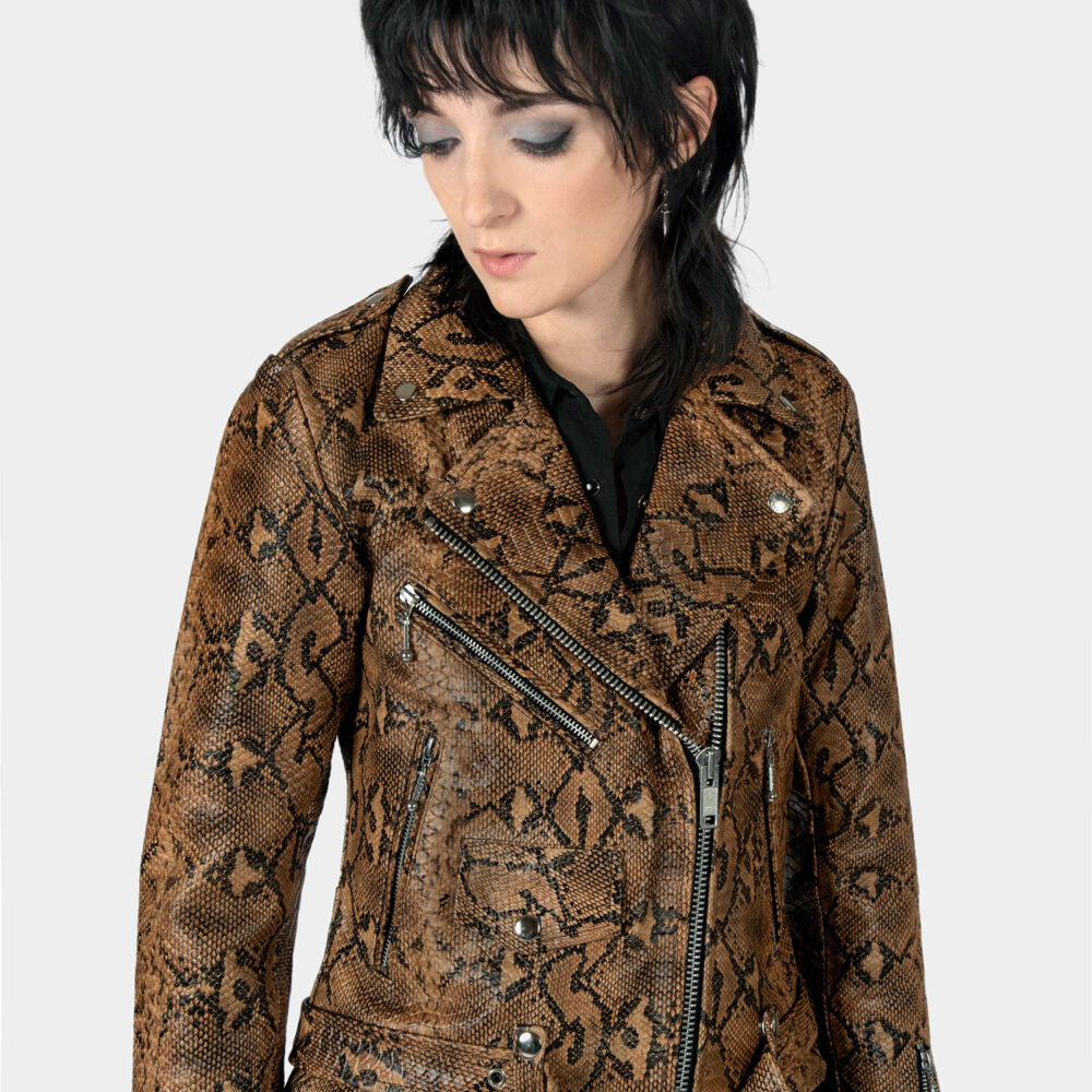 Commando - Snakeskin Leather Jacket (Size L, XL) | Straight To Hell