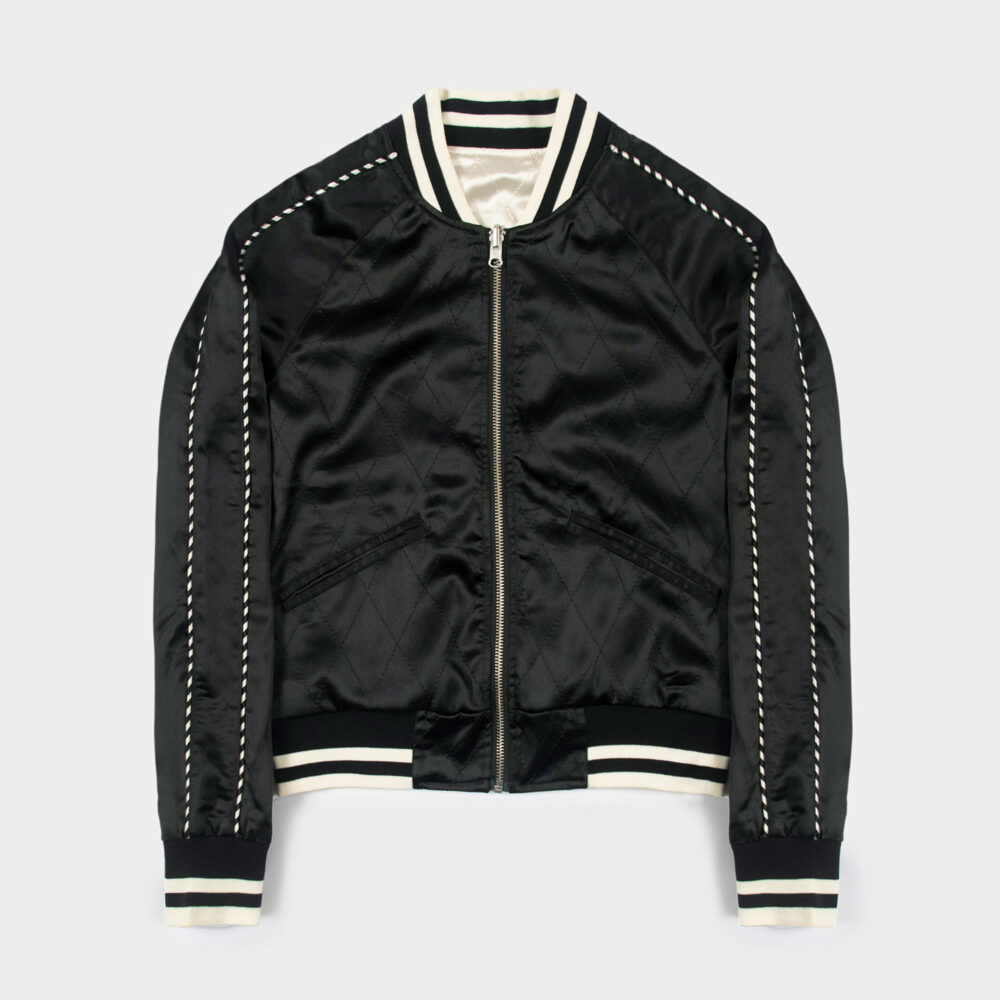 Boogie - Black and Cream Reversible Souvenir Jacket | Straight To Hell