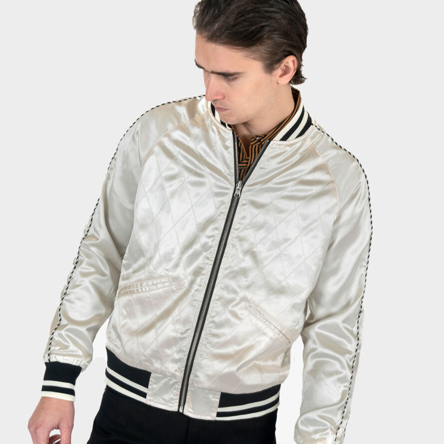 Boogie - Black and Cream Reversible Souvenir Jacket | Straight To Hell