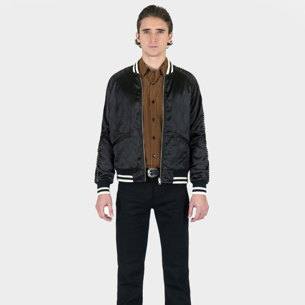 Boogie - Black and Cream Reversible Souvenir Jacket | Straight To Hell