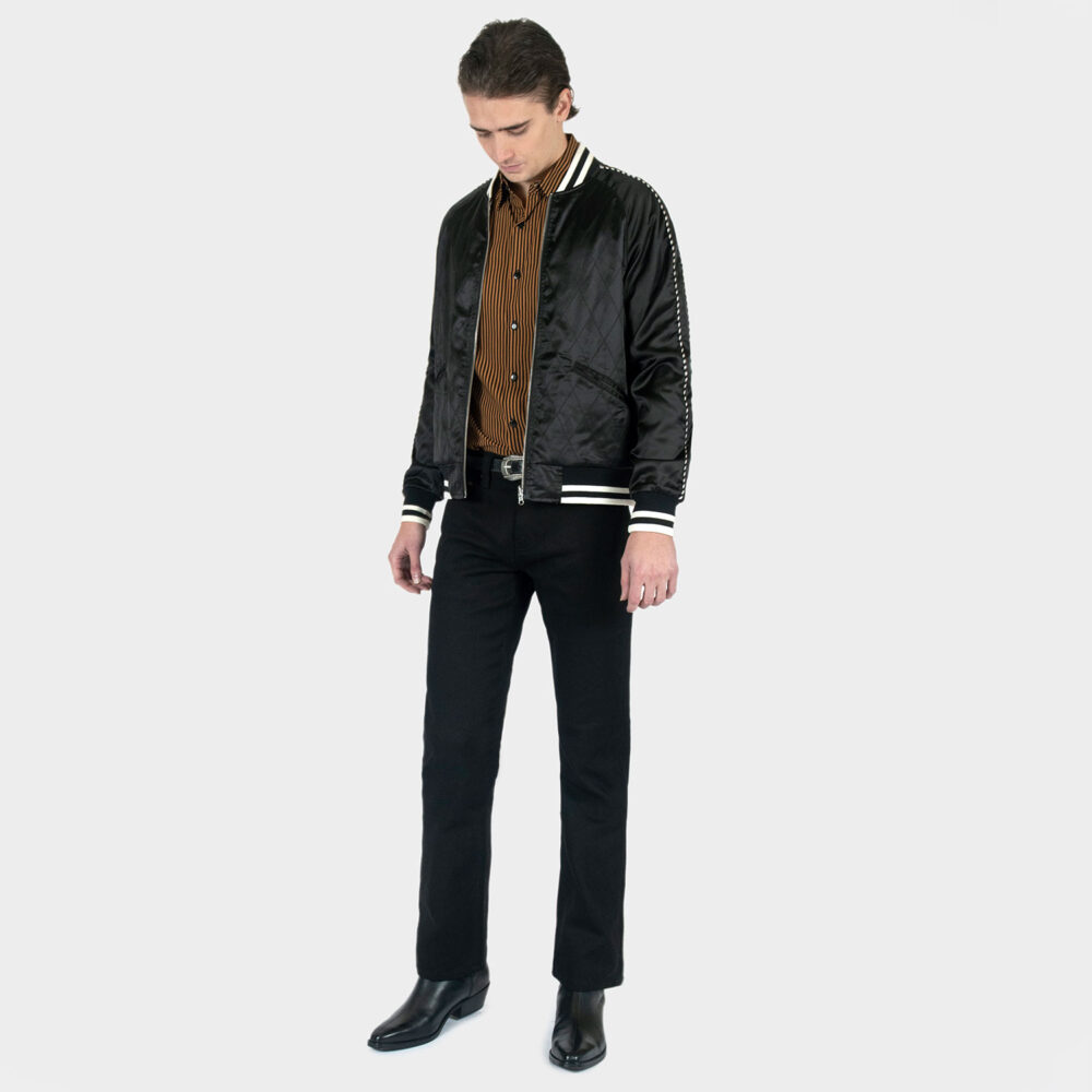 Boogie - Black and Cream Reversible Souvenir Jacket | Straight To Hell