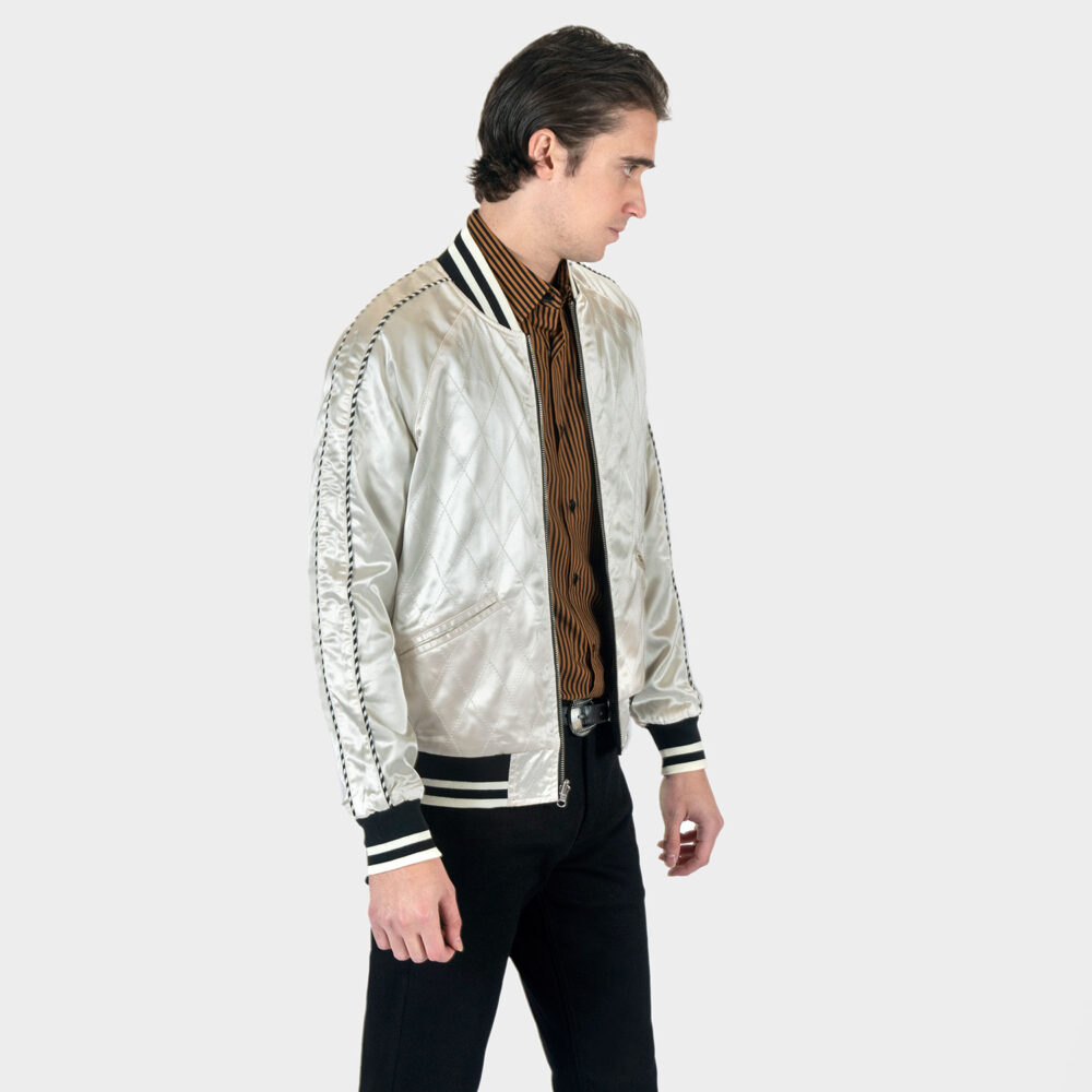 Boogie - Black and Cream Reversible Souvenir Jacket | Straight To Hell