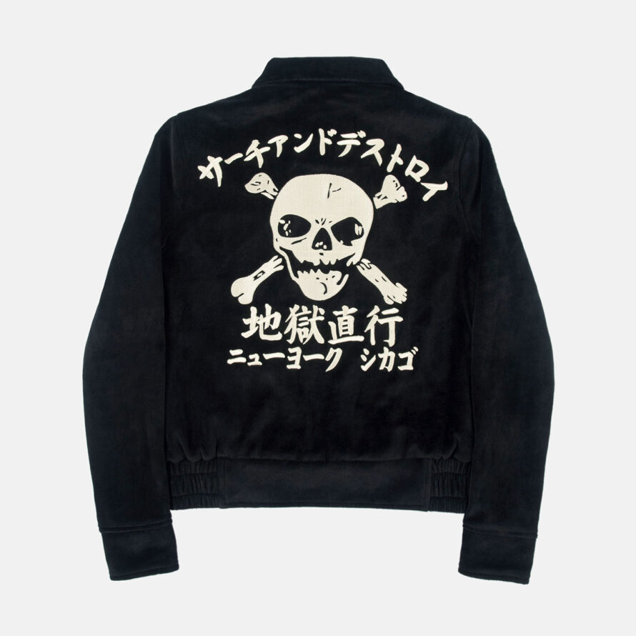 Search & Destroy X Straight To Hell - Collaboration Embroidered Jacket ...