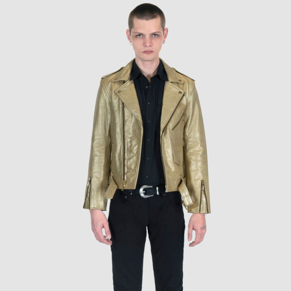 Commando - Gold Leather Jacket (Size 34S, 34, 36S, 36, 38S, 38, 40, 46 ...