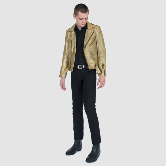Commando - Gold Leather Jacket (Size 34S, 34, 36S, 36, 38S, 38, 40, 46 ...