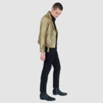 Commando - Gold Leather Jacket (Size 34S, 34, 36S, 36, 38S, 38, 40, 46 ...