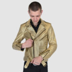 Commando - Gold Leather Jacket (Size 34S, 34, 36S, 36, 38S, 38, 40, 46 ...